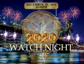 Watch Night Service Template | PosterMyWall