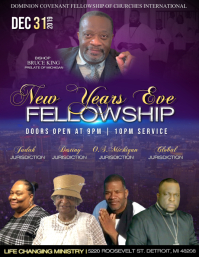 Fellowship Service Template | PosterMyWall