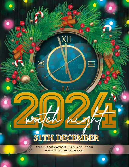 Copy of Watch night full color | PosterMyWall