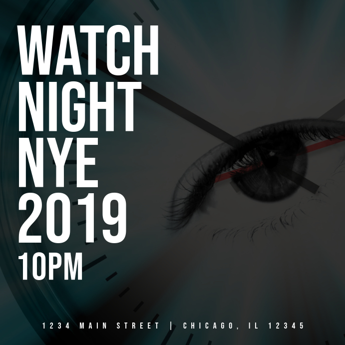 Watch Night NYE 2019 Template | PosterMyWall
