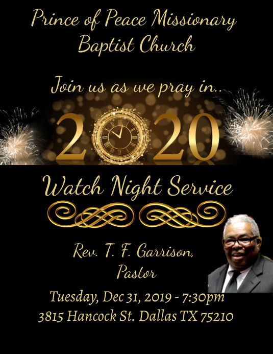 Watch Night Service Template | PosterMyWall