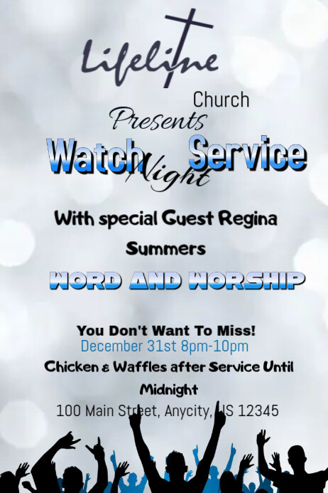 Watch Night Service Template | PosterMyWall