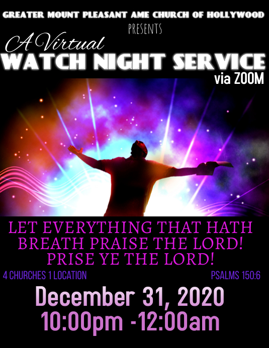 watch night service Template | PosterMyWall