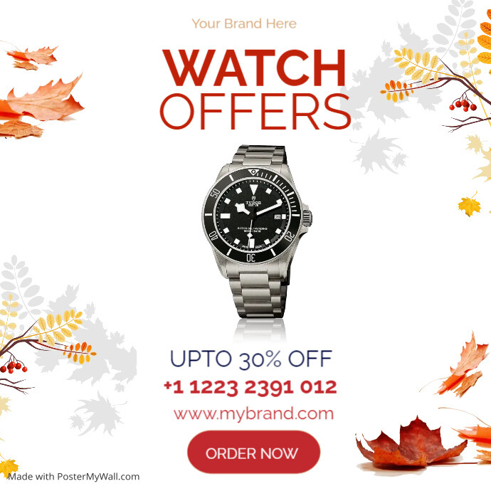 Watch Offers looped Template | PosterMyWall