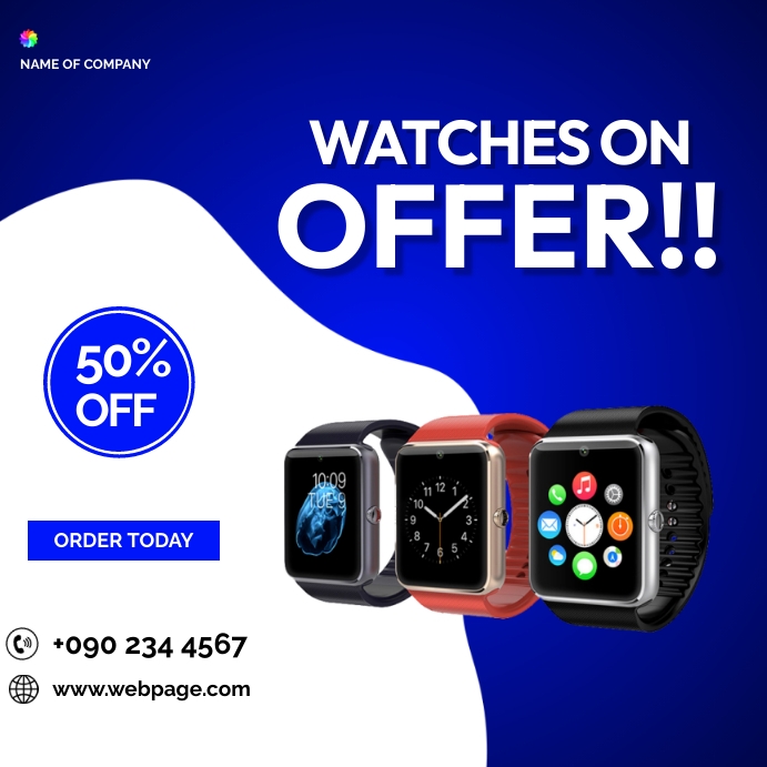 Copy of WATCH ON OFFER FLYER | PosterMyWall