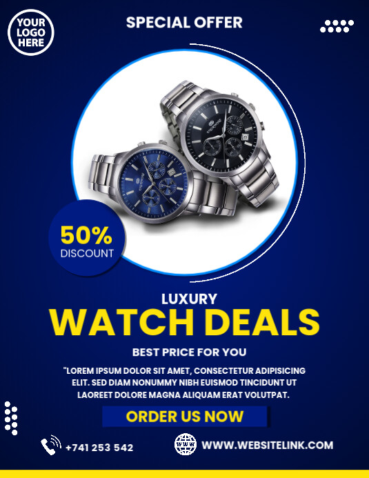 Watch Sale Template | PosterMyWall