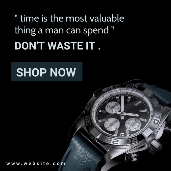 Copy of watch single product sale design template | PosterMyWall