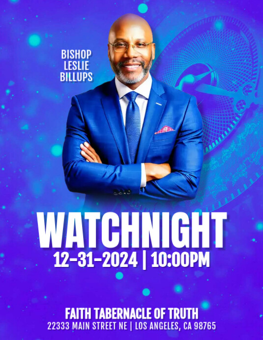 Watchnight Church Service Flyer Template | PosterMyWall