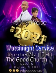 Watchnight Service Template | PosterMyWall