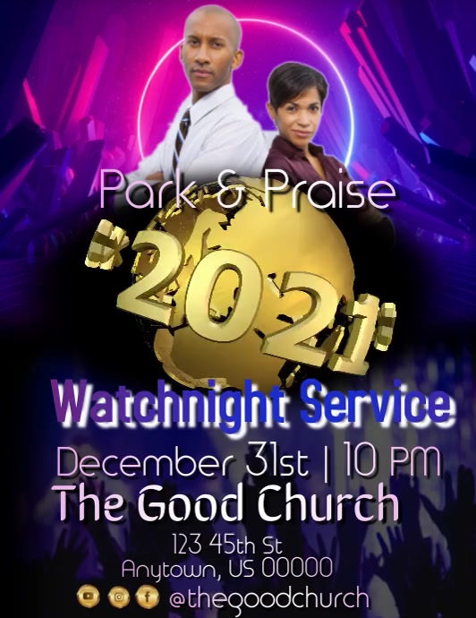 Copy of Watchnight Service | PosterMyWall