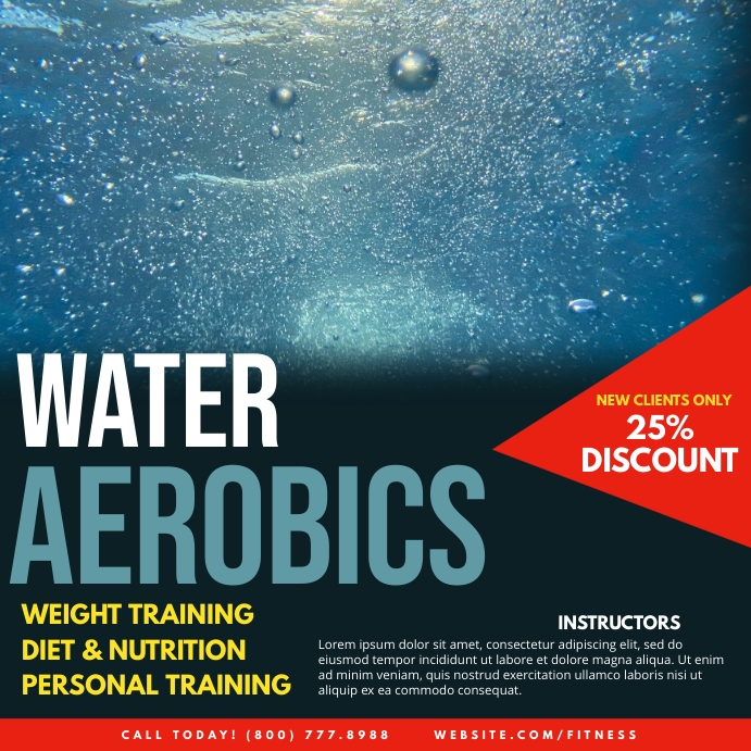 Water Aerobics Template | PosterMyWall