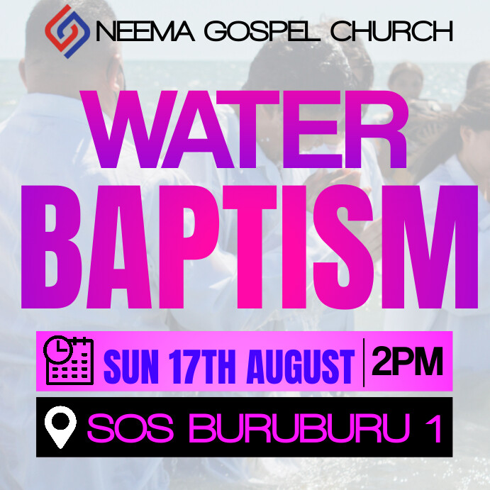 Plantilla de water baptism flyer | PosterMyWall