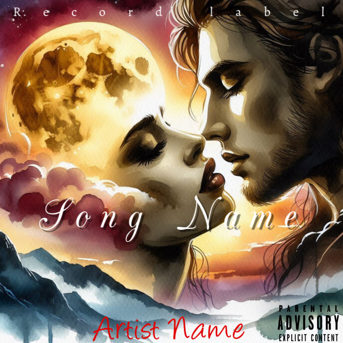 Plantilla de Water color Couple love song album cover | PosterMyWall