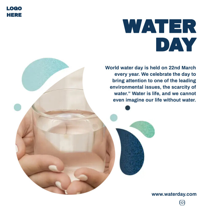Copy of water day | PosterMyWall