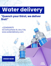 Water Delivery Service Flyer Template | PosterMyWall