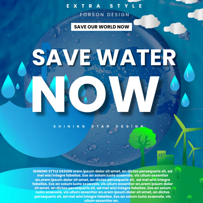 Water Day Flyer Modelo | PosterMyWall