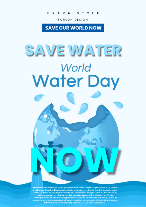 Water Day Flyer Template | PosterMyWall