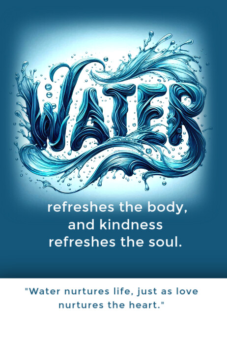 Copy of Water | PosterMyWall