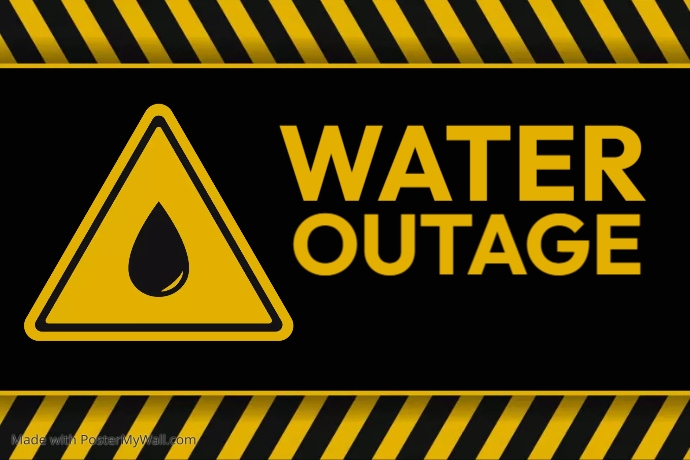 Plantilla de Water Outage Sign | PosterMyWall