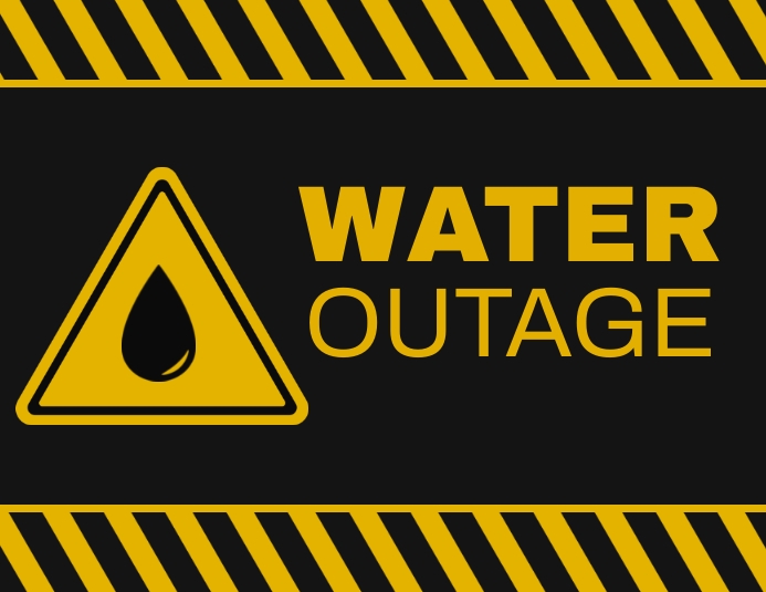Water Outage Warning Sign Template | PosterMyWall
