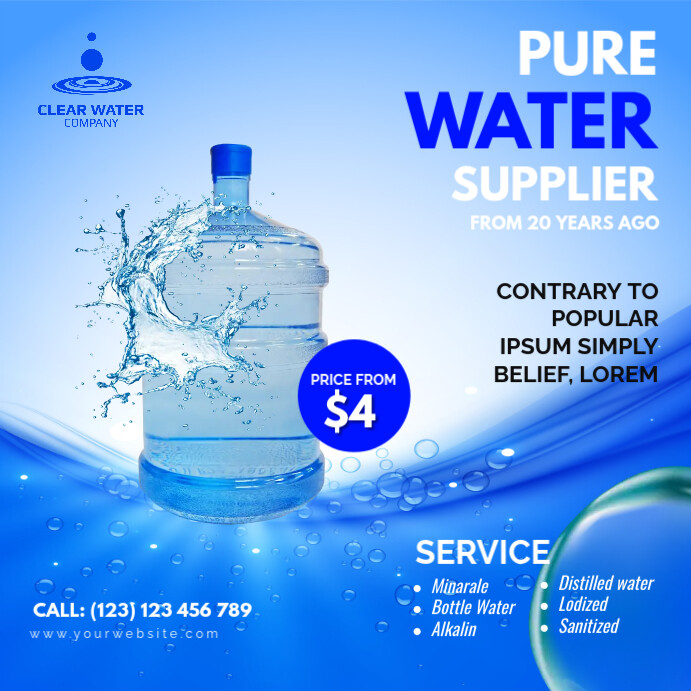Water Services Template | PosterMyWall