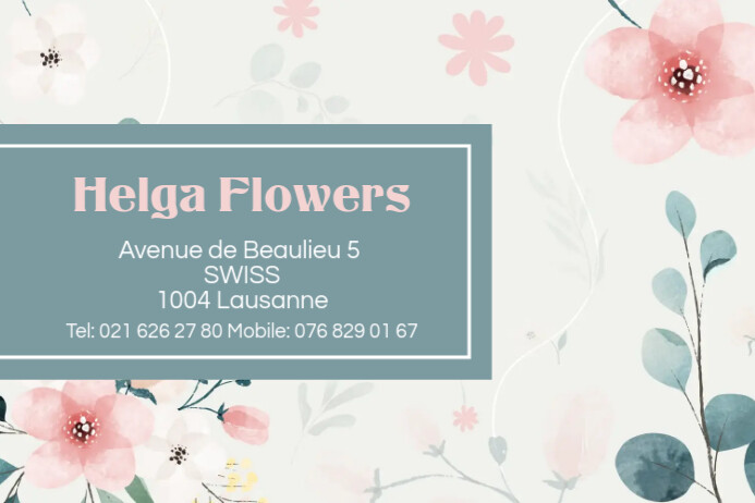Watercolor Address Label Template | PosterMyWall