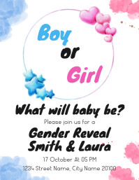 gender reveal Template | PosterMyWall