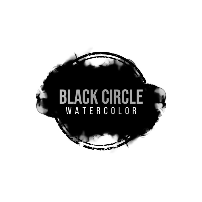 Watercolor Black Instagram Transparent Logo Template | PosterMyWall