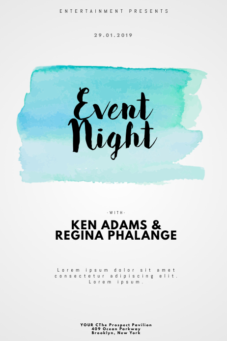 WaterColor Event Party Flyer Template | PosterMyWall