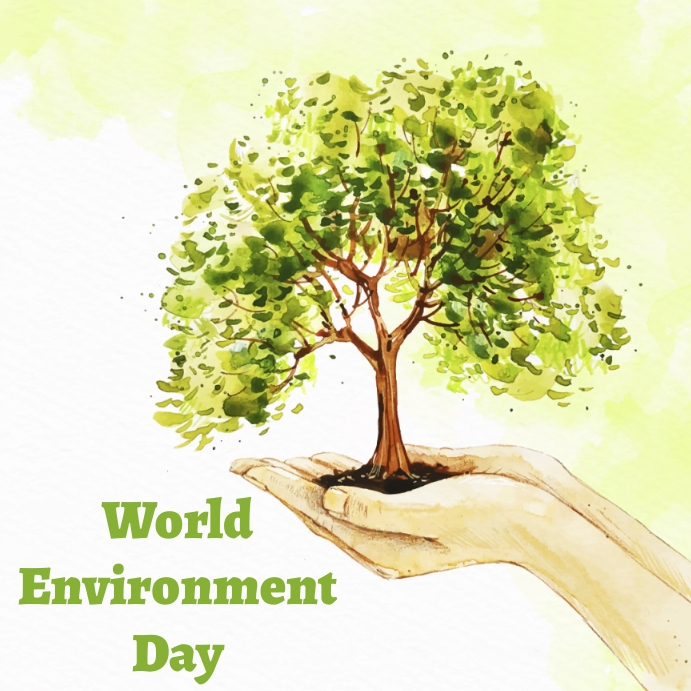 Watercolor World Environment Day Template | PosterMyWall