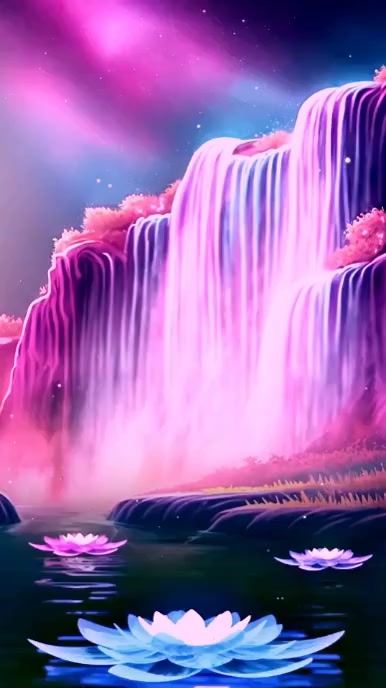 waterfall background video Template | PosterMyWall