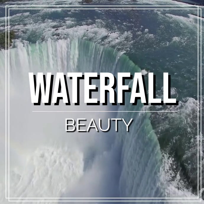 Plantilla de Waterfall video | PosterMyWall