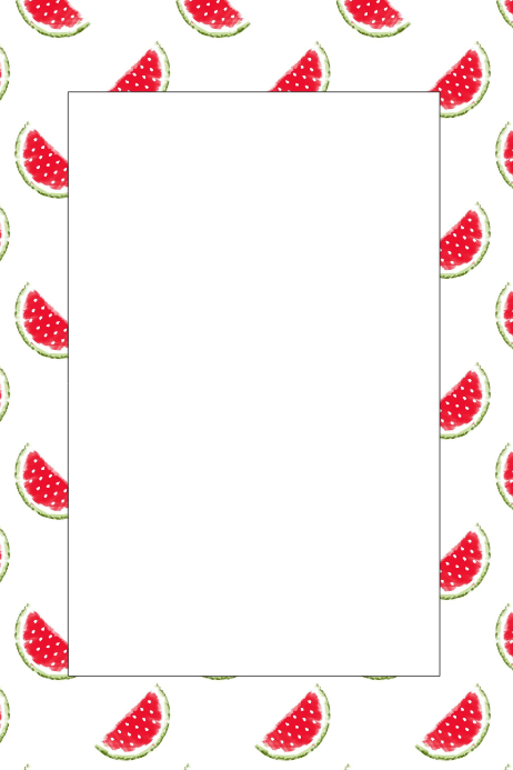 Watermelon Party Prop Frame Template | PosterMyWall