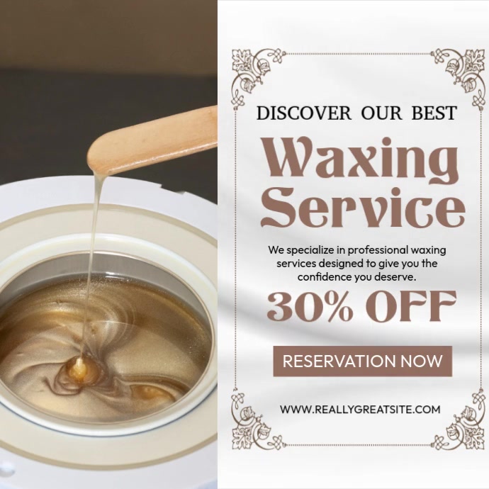 Plantilla de Waxing Service Sale Ads | PosterMyWall