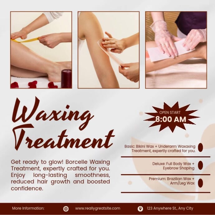 Copy of Waxing Treatment Promo | PosterMyWall