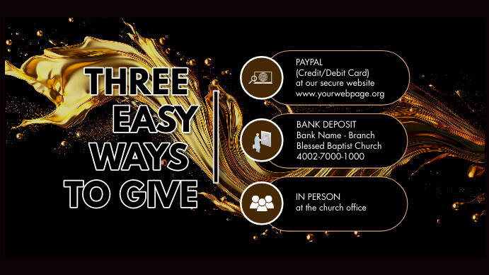 ways to give Template | PosterMyWall