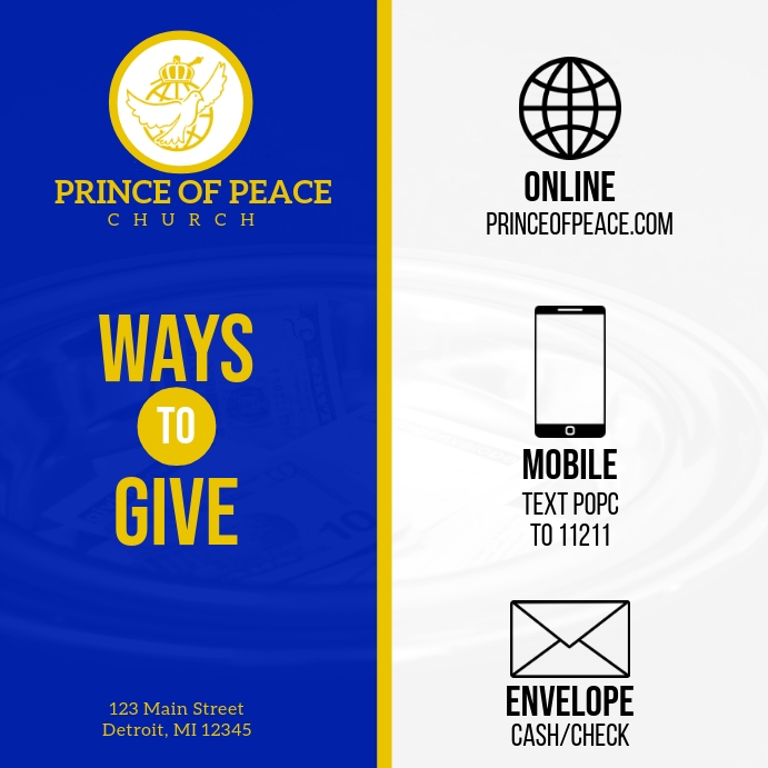 Ways To Give Template PosterMyWall ways-to-give-template-postermywall