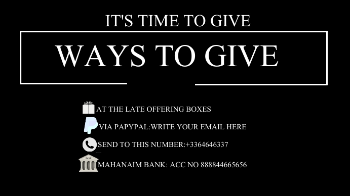 ways to give flyer poster Template | PosterMyWall