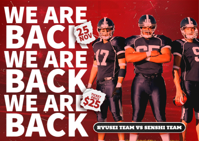We’re Back: Game On 2026 Template | PosterMyWall