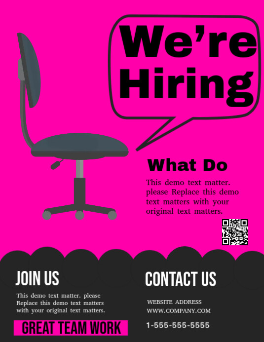 We’re Hiring Template | PosterMyWall