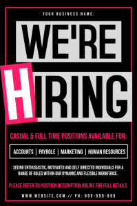 JOB POSTER TEMPLATE | PosterMyWall