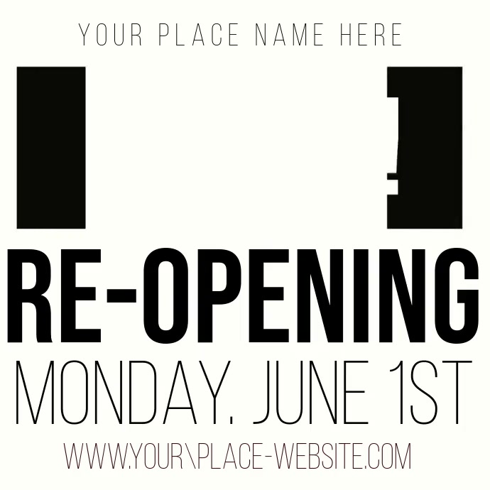 Copy of we're back ad event video Template | PosterMyWall