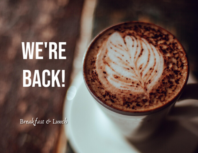 We're Back Template | PosterMyWall