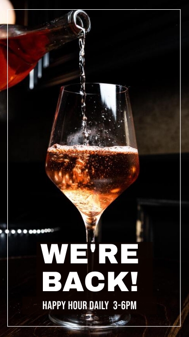 We're Back Template | PosterMyWall