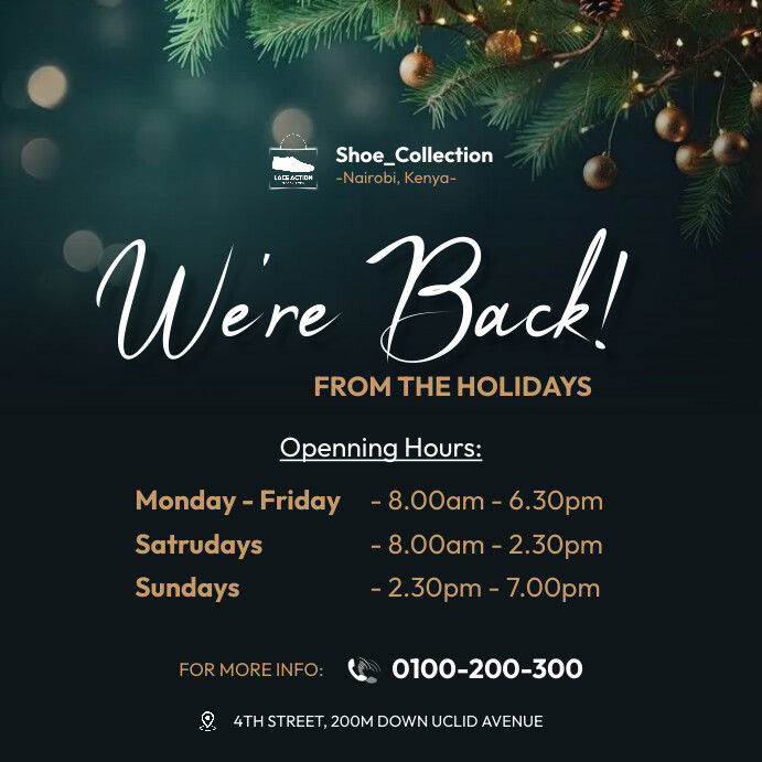 We're back Template | PosterMyWall