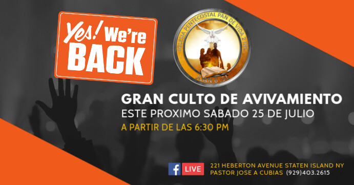 WE'RE BACK Template | PosterMyWall