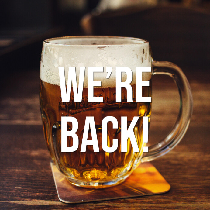We're Back IG Template | PosterMyWall