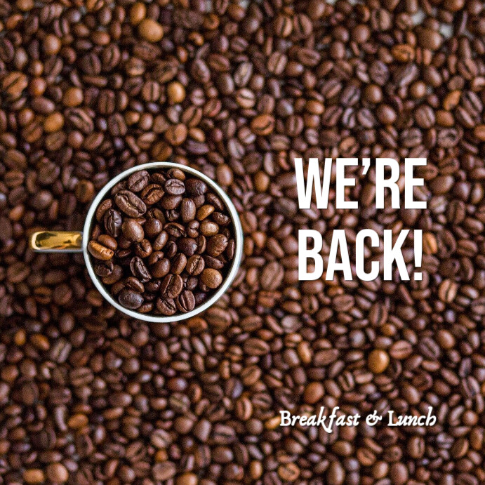 We're Back IG Template | PosterMyWall