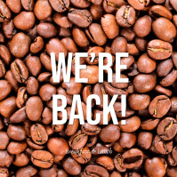 We're Back IG Template | PosterMyWall