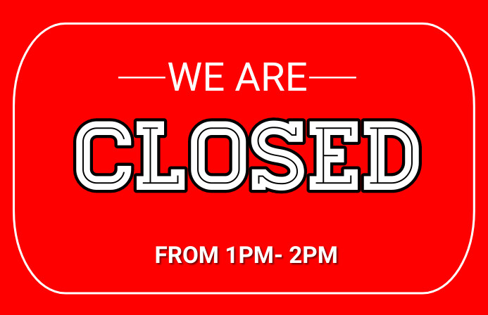 we're closed, yard sign, we are closed Template | PosterMyWall